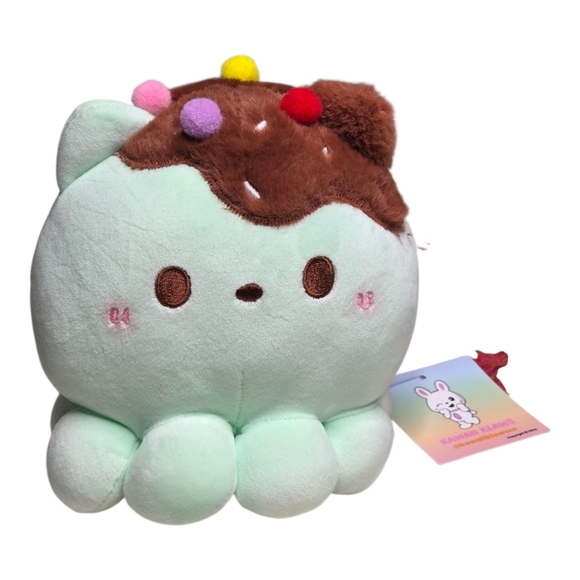 Kawaii | Toys | Kawaii Klaws Mint Octopus Plush Dessert Squishy Toy New ...